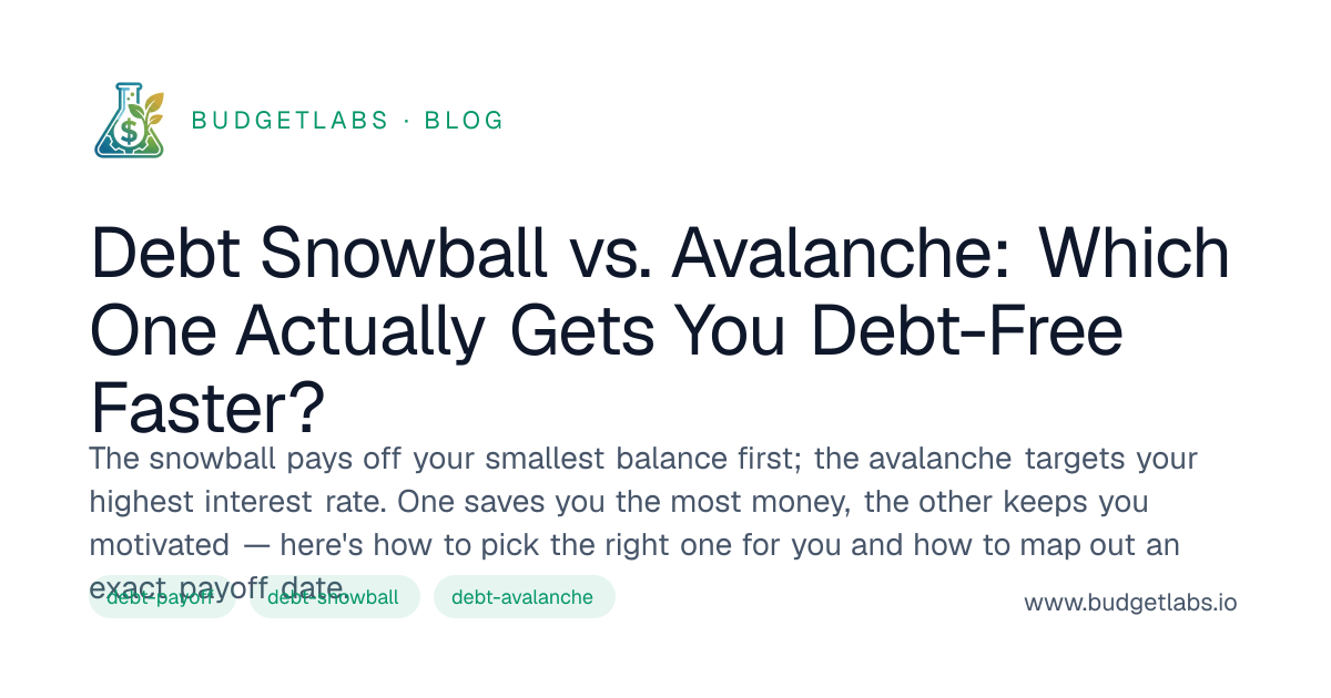 Debt Snowball vs. Avalanche: Which One Actually Gets You Debt-Free ...